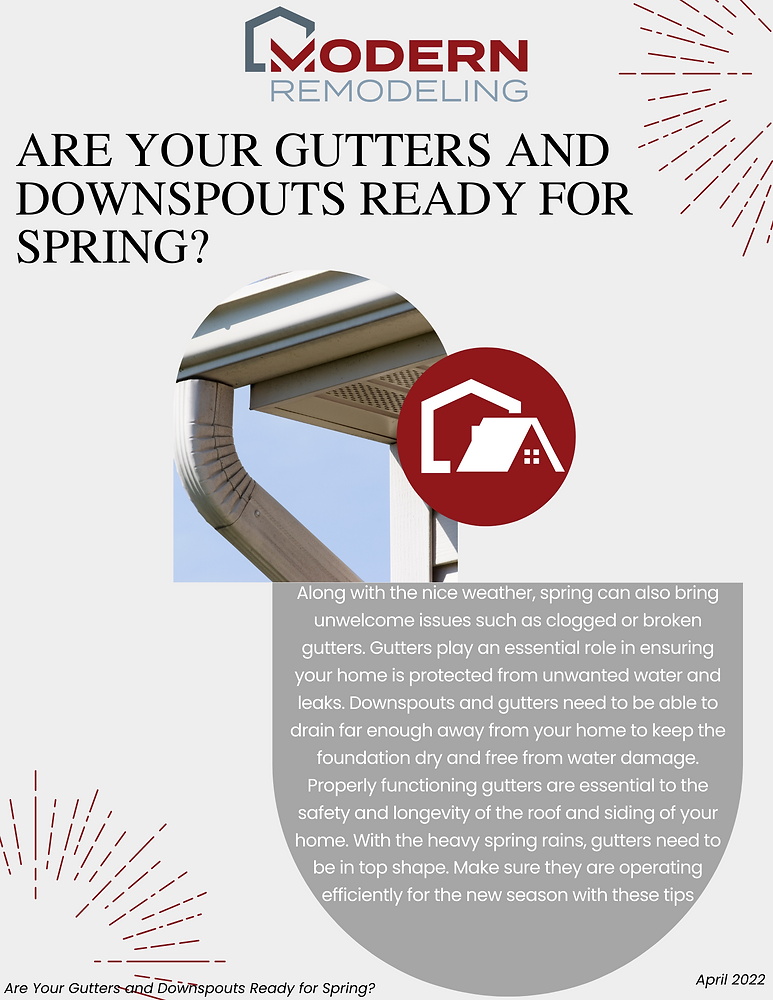 Are Your Gutters and Downspouts Ready for Spring?