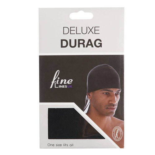 Deluxe Durag (One Size) - Black | Crown Beauty Supply
