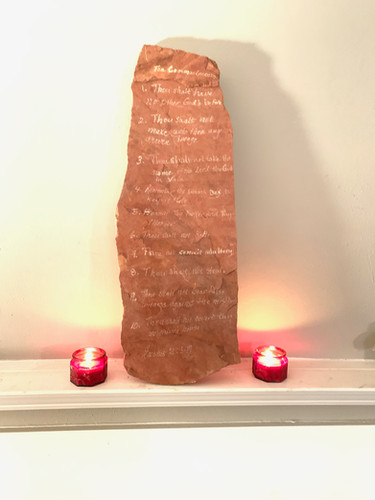 ex large Scripture Rock Ten Commandments | Embassy Of Jesus