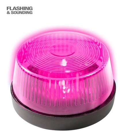 PINK FLASHING WARNING LIGHT WITH SIREN 08183 w | artilaell