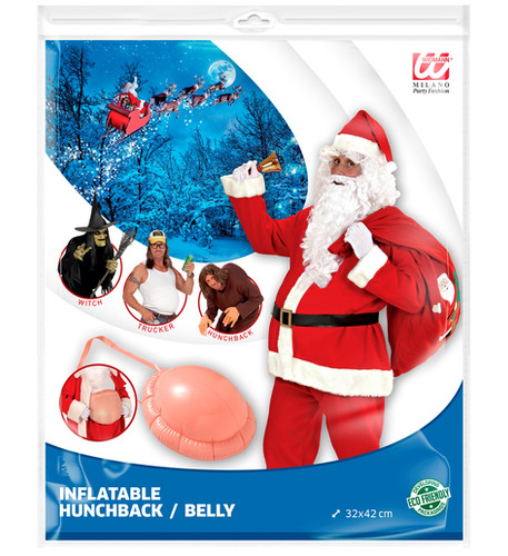 "INFLATABLE HUNCHBACK/BELLY" for Witch, Hunchback, Santa Claus, fat ...
