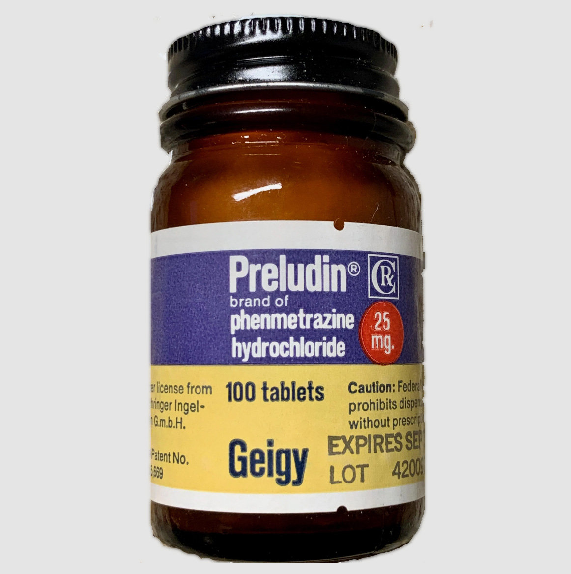 Preludin (phenmetrazine)