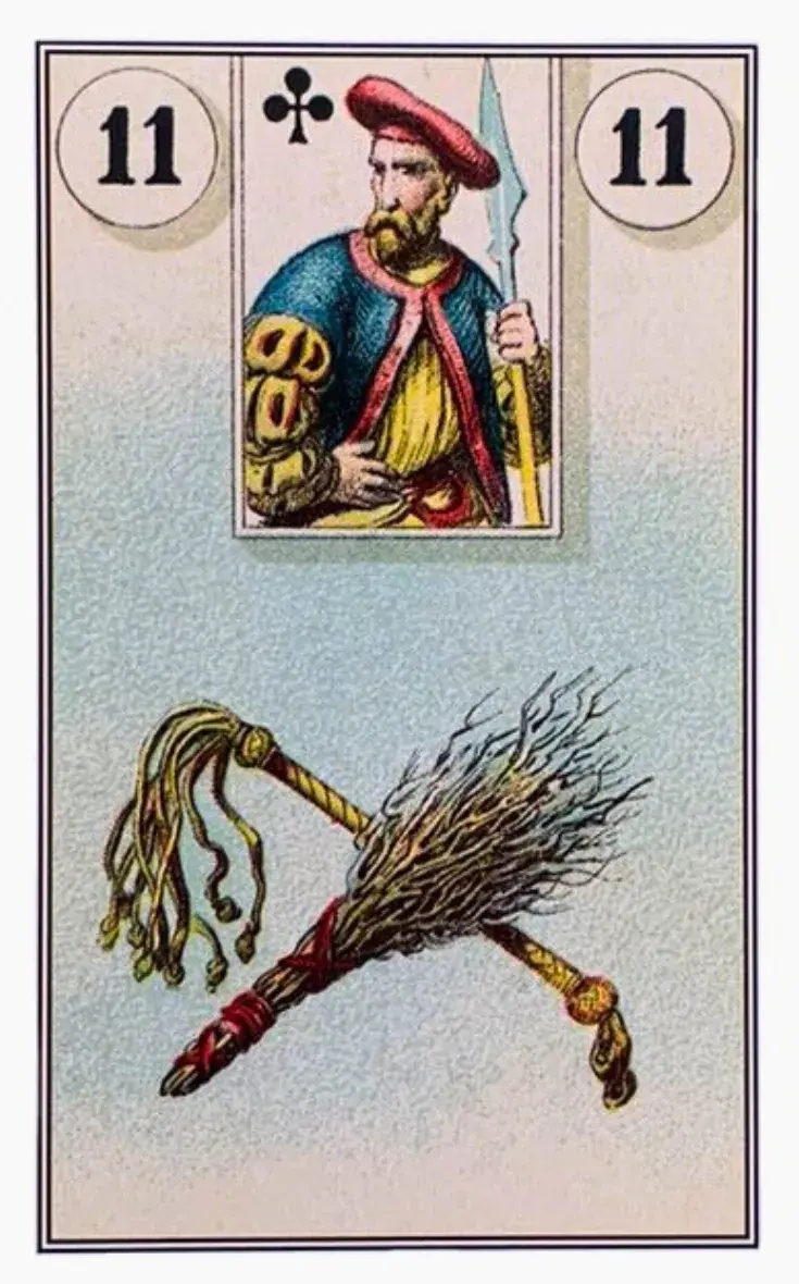 Baralho Cigano - O Chicote: Significado e interpretação da Carta 11.