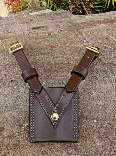 Sam Browne sword frog - Premium Sedgwick Leather | Douglas Leather
