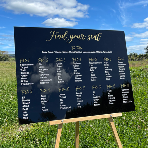 Seating plan - Lusia | Leo Design Studio