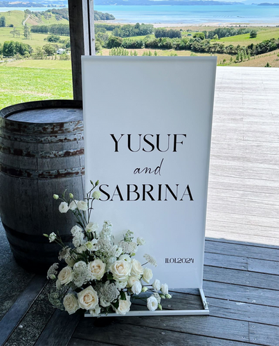 Welcome sign - Sabrina | Leo Design Studio