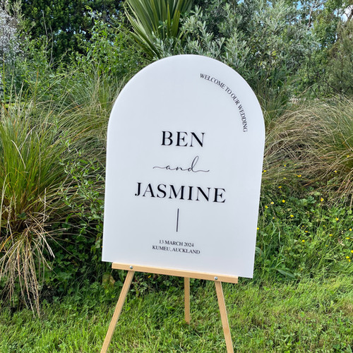 Arch Welcome sign - Gia | Leo Design Studio