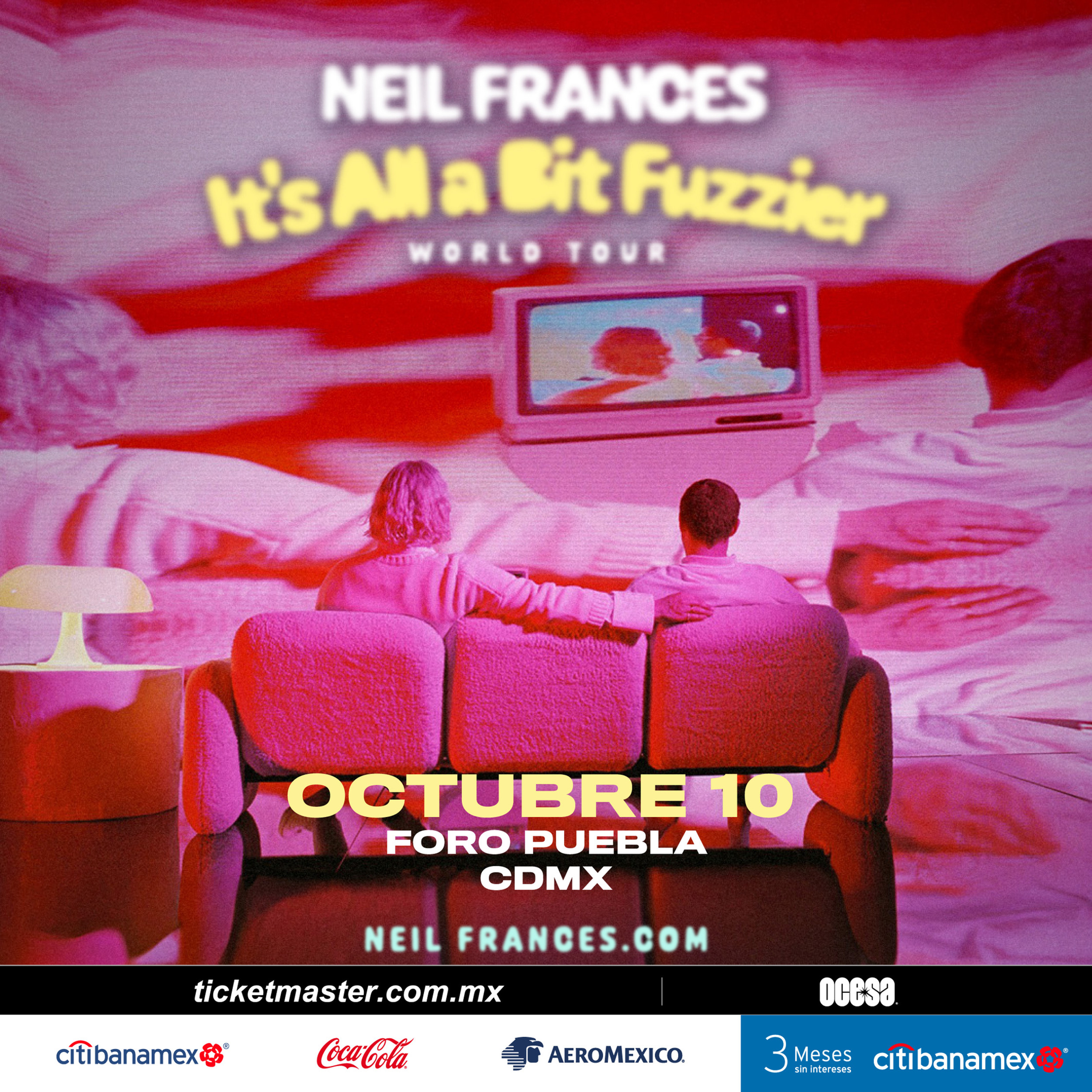 Imperdible el próximo concierto de NEIL FRANCES en la Ciudad de México
