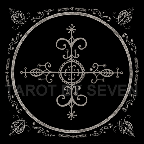 Bone Casting Pouch and Cloth Set #5 | Tarot by Seven, LLC