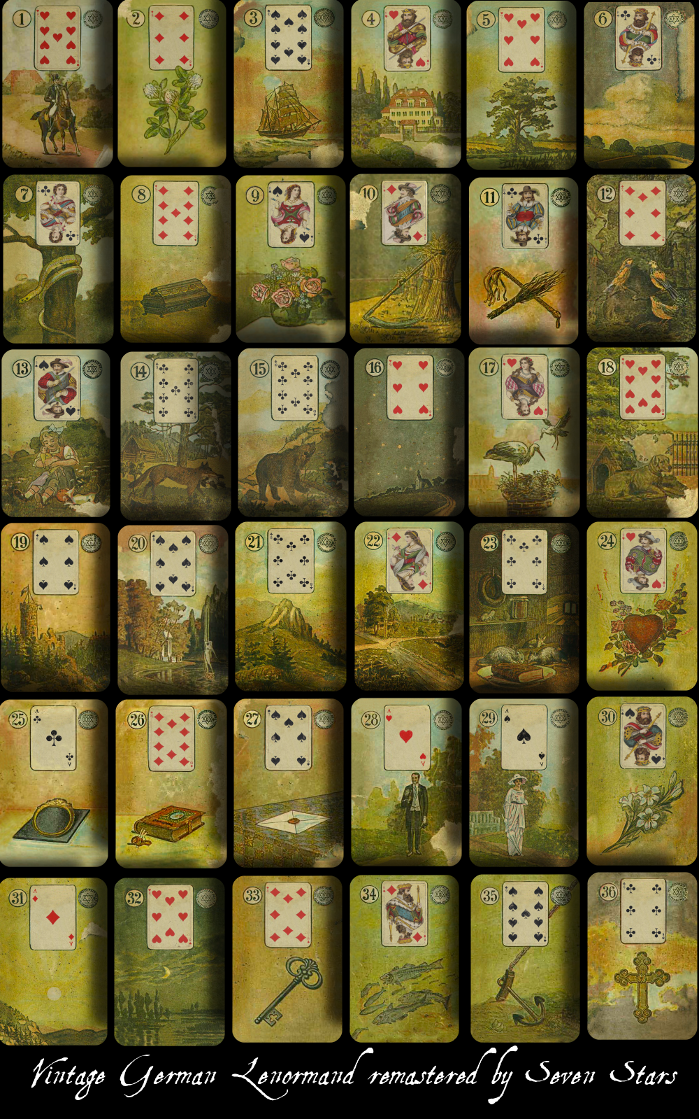 Vintage German Lenormand | tarotbyseven