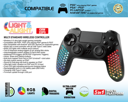 LIGHT & ALIGHT PS4/PC/Android/iOS Controller | MTM
