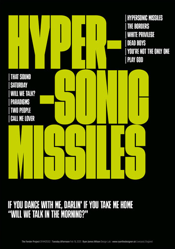 Sam Fender Hypersonic Missiles Album Poster Art Print | Ryan The Designer