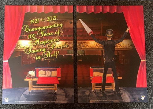 100 Years of Sawing People in Half! Ltd Edt. Poster | The Enchanted Rabbit