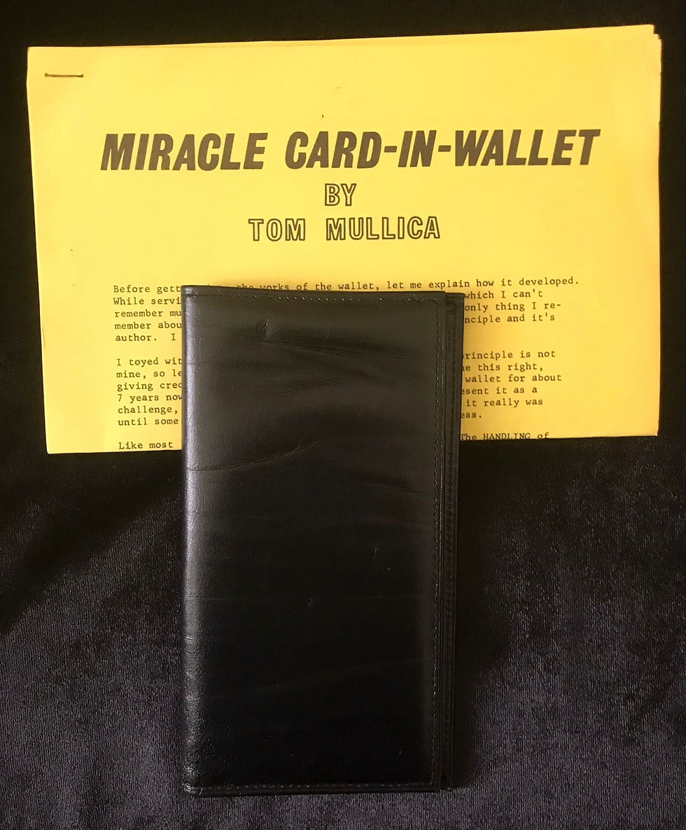Miracle Card in Wallet (Tom Mullica Wallet) | The Enchanted Rabbit