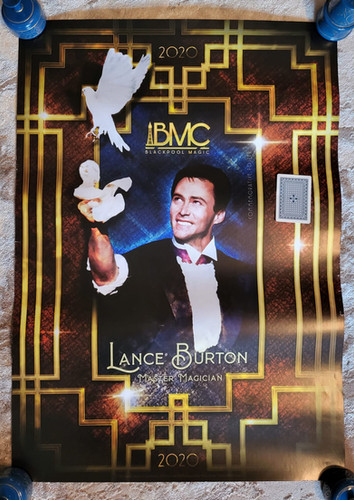 Lance Burton Master Magician- 2020 Blackpool Poster | The Enchanted Rabbit
