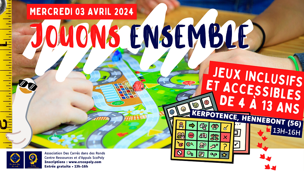 03 avril 2024 • JOUONS ENSEMBLE à Hennebont