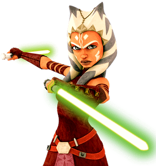 NEOLED Ahsoka Tano Padawan double lightsabers green USB 1/6 | Art15 custom