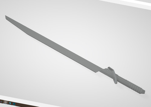 3D file Dark saber, handle + blade (black saber) The mandalorian season ...