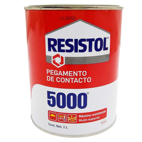 PEGAMENTO DE CONTACTO, AMARILLO, RESISTOL 5000 DE 1 LT | PROINMAR