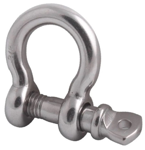 GRILLETE DE ACERO INOXIDABLE DE 1/2", PERNO ROSCADO | PROINMAR