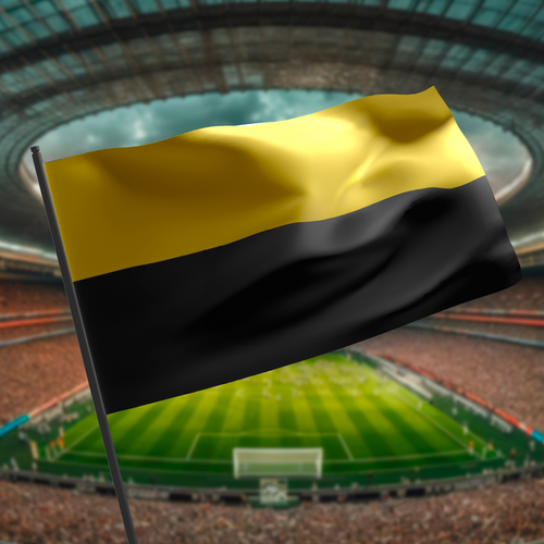TWO-TONE FLAG WITH HORIZONTAL STRIPES | Ultras Identity