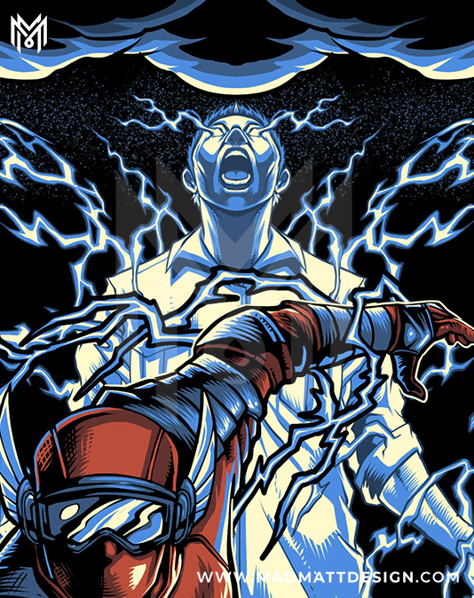 Gundala Illustration on Sarong: Embrace Indonesian Superhero Vibes ...
