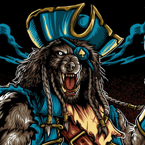 Tricktac Pirate Wolf