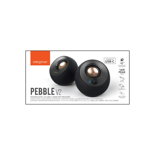 Creative Pebble V2 | USB-C Powered Desktop Speakers | The Computer Mega ...