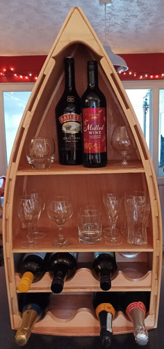 34" Boat shaped Wine Station | stanleysmallcraft