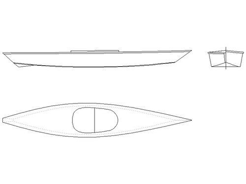 Kayak "Betty"Paper Plans (A3) | stanleysmallcraft