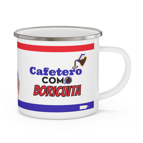 Dímelo Papi Joe- Enamel Camping Mug | Gaby Alicea