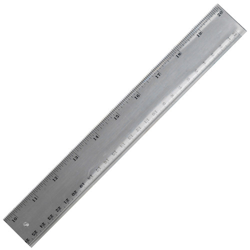 20 inch / 50cm WB Clear Plastic Ruler Pack 12 | EA Products