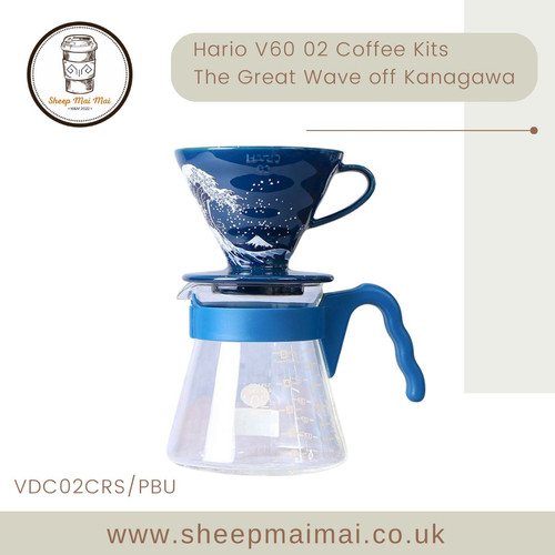 Hario V60 02 Coffee Kits - The Great Wave Off Kanagawa | Sheep Mai Mai UK