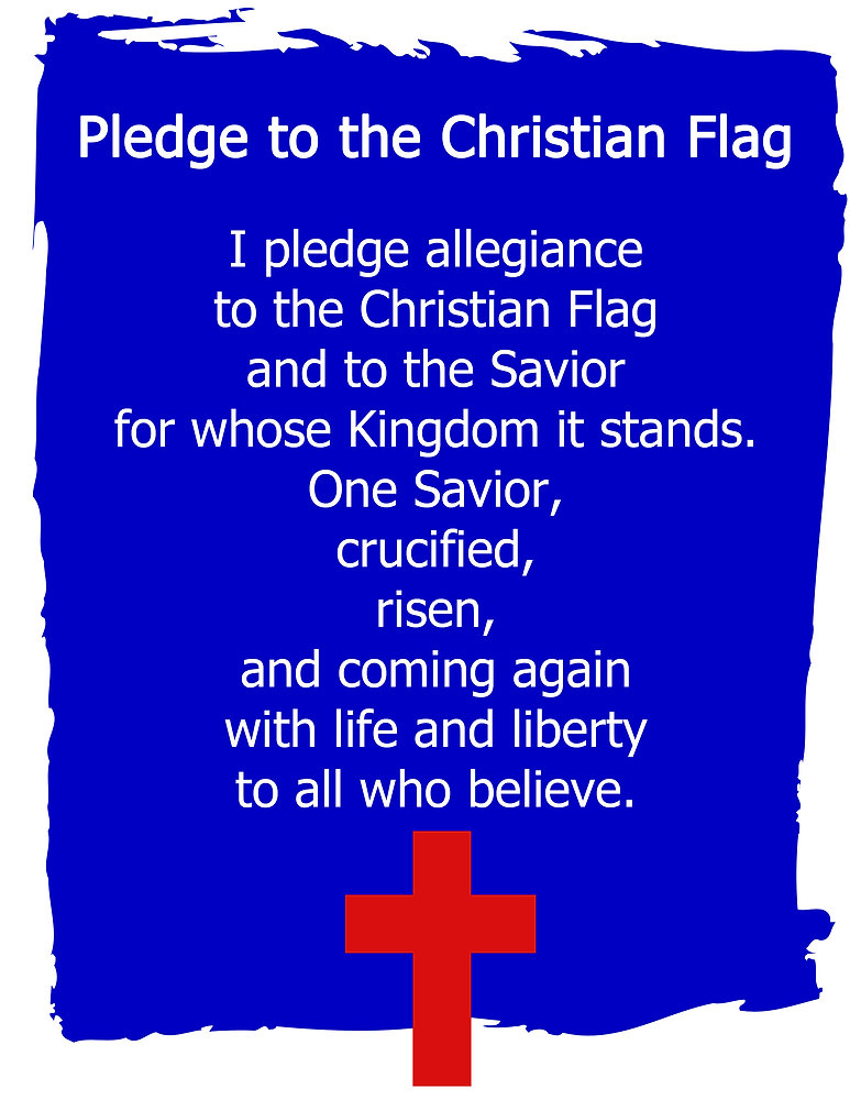 Christian Flag Pledge Printable
