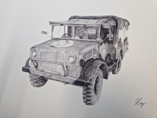 Bedford MW Drawing Print | Axholmesigns