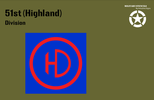 51ST INFANTRY DIVISION MARKINGS | Axholmesigns
