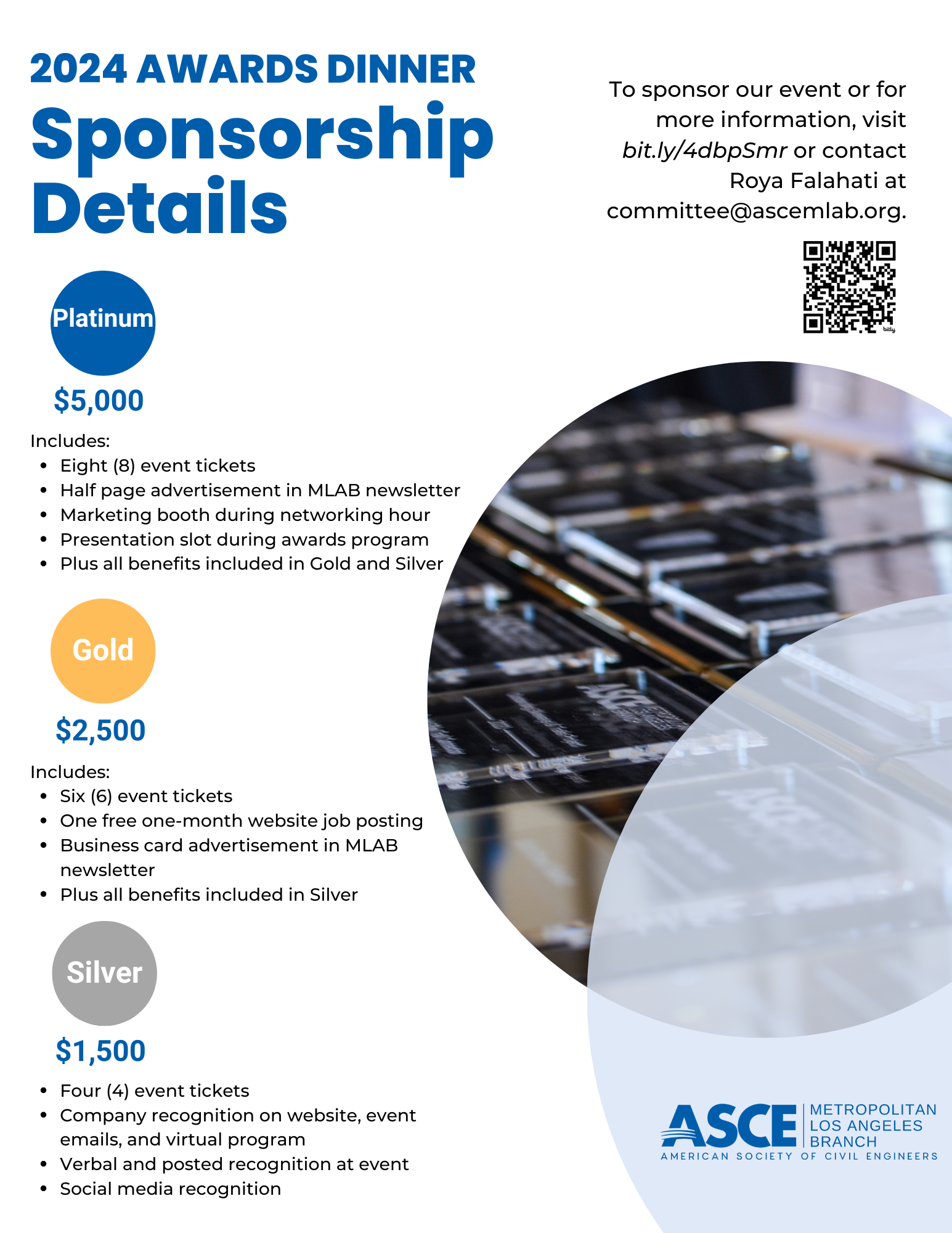 Sponsorship for the 2024 MLAB Awards Dinner | ASCE MLAB