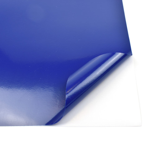 A4 Glossy Navy Blue Coloured Sticker Vinyl Label | Only Laser Printable ...