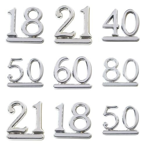 Number Cake Decorations - 18, 21, 25, 30, 40, 50, 60, 80, 100 | Paperlace