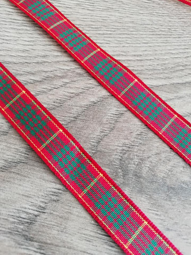 Cameron Tartan Ribbon, 10mm sold per meter | Paperlace
