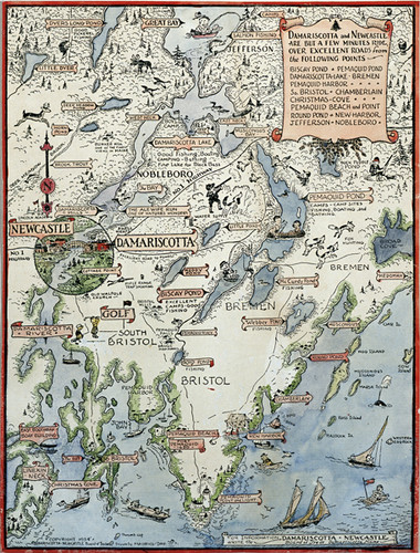 #69 Map: Great Bay to Pemaquid Point | Maine Art Prints