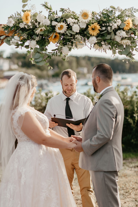 Addy & Dean, Library Hall, Baily Island | seacoastcatering