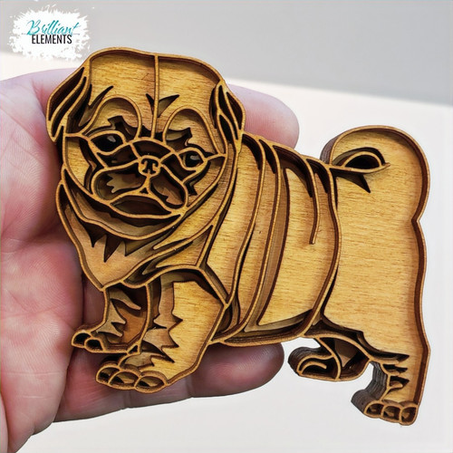 Pug Magnet | Brilliant Elements
