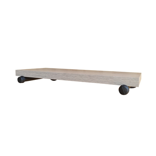 Black Industrial Pipe Floating Shelf | SteelStuff