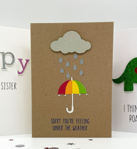 'Under the Weather' Get Well Soon Card | LittleRedCraftRoom