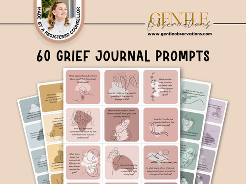 60 Grief Question Cards | Gentle Observations