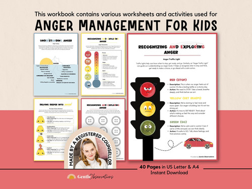 Anger Management Workbook for Kids | Gentle Observations
