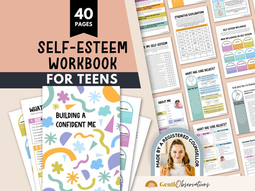 Self-esteem Workbook & Worksheets for Teens | Gentle Observations