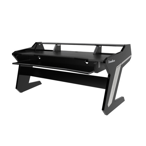 Studio Desk Commander V2 Desk with Keyboard pullout option All Black ...