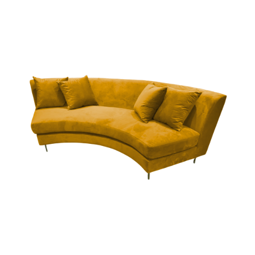 SOFA MODULAR PALERMO COLOR AMARILLO 133''X65''X30 | Alkifiesta